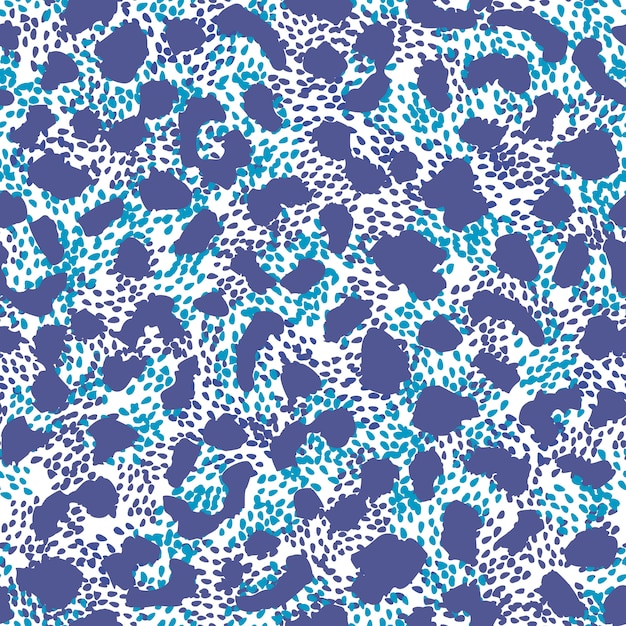 Vibrant Terrazzo-Inspired Mosaic Pattern in Shades of Blue | Jiffy Designs