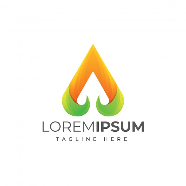 Vibrant Flame-Inspired Logo with Gradient Color Scheme | Jiffy Designs