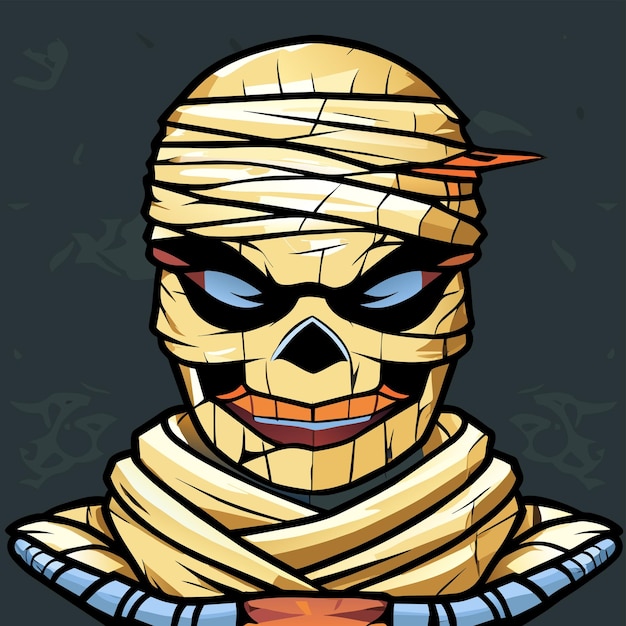 Menacing Mummy Mask: A Spooky Supernatural Visage | Jiffy Designs