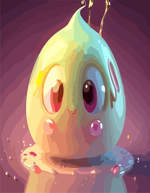 Adorable Pastel Creature with Enchanting Expression | Jiffy Designs
