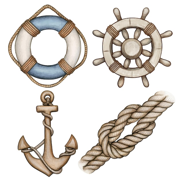 Nautical Emblems and Symbols: A Vibrant Maritime Collection | Jiffy Designs