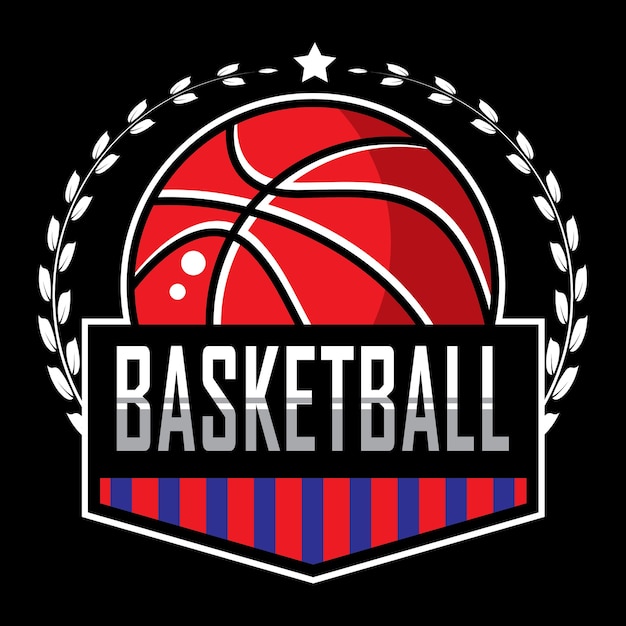 Vibrant Basketball Emblem with Patriotic Flair | Jiffy Designs