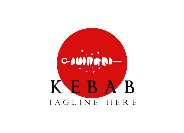 Vibrant Kebab Logo with Minimalist Sun Emblem | Jiffy Designs