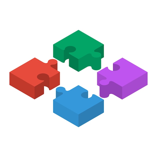Vibrant Interlocking Puzzle Pieces in Striking Colors | Jiffy Designs