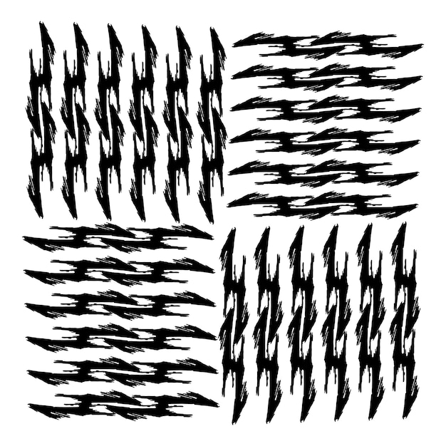 Dramatic Brush Strokes in Striking Black and White | Jiffy Designs