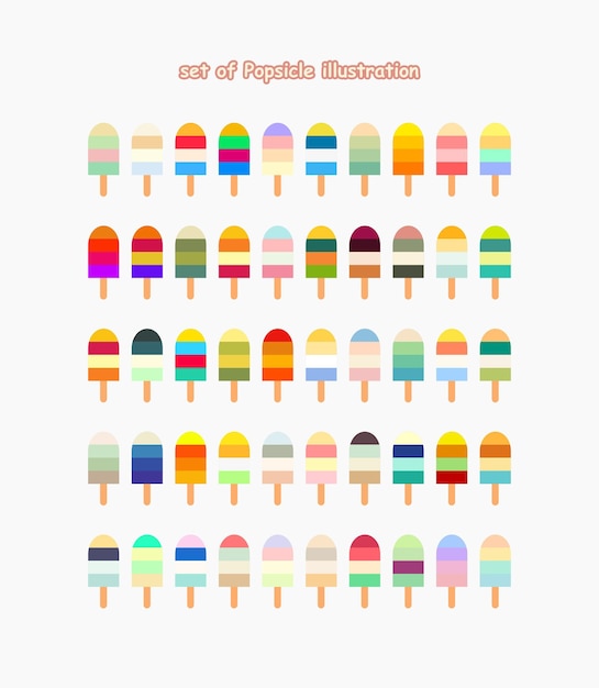 Vibrant Collection of Colorful Popsicle Illustrations | Jiffy Designs