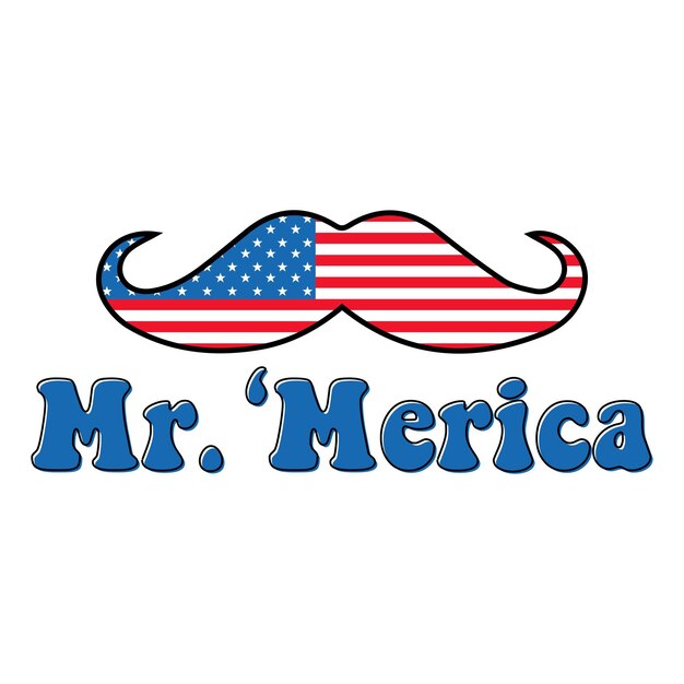 Patriotic Mustache: Celebrating American Pride | Jiffy Designs