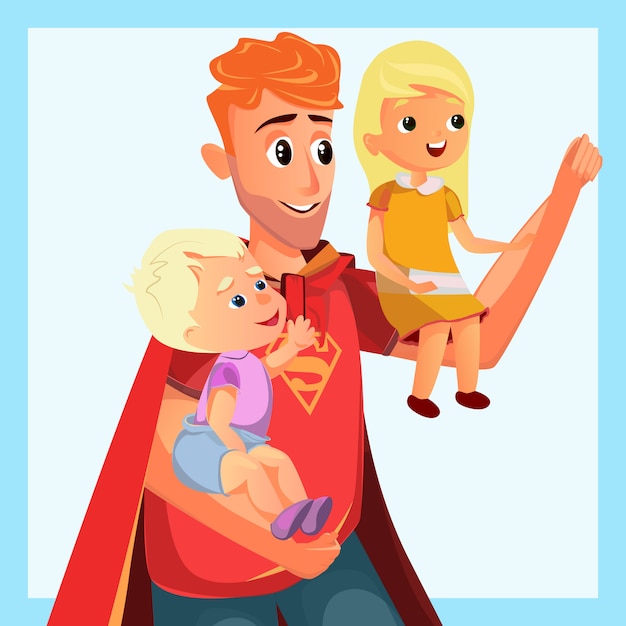 Heroic Family: A Vibrant Depiction of Courage and Love | Jiffy Designs
