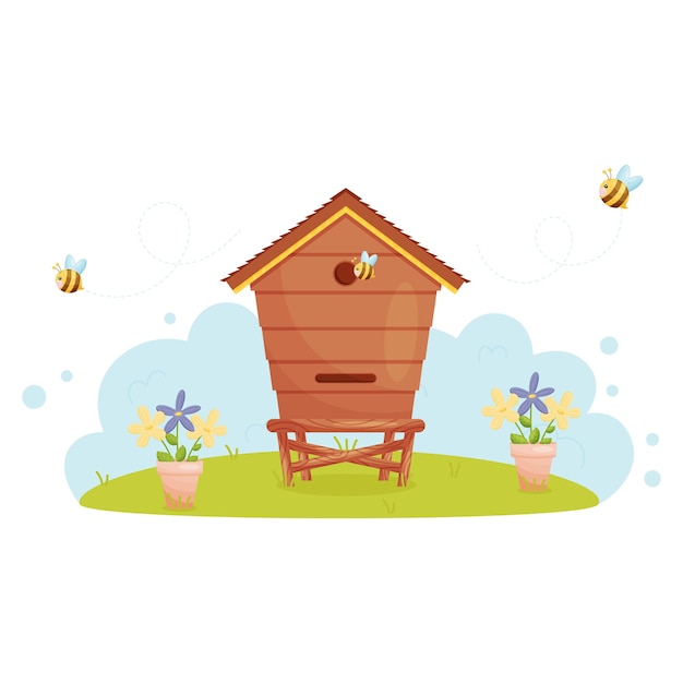 Charming Beehive Cottage Surrounded by Blooming Flowers | Jiffy Designs