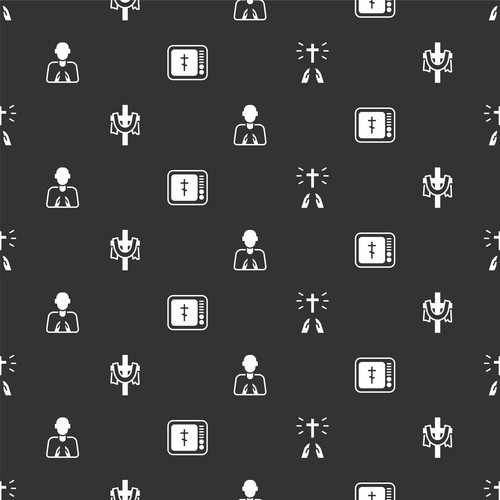 Set Hands In Praying Position, Christian Cross, And Online Church ...