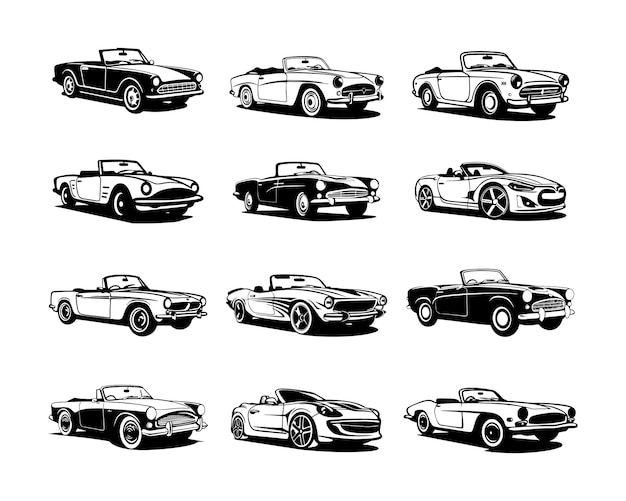 Vintage Sports Car Collection: Classic Roadsters and Convertibles ...