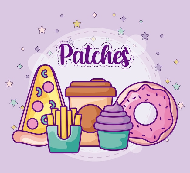 Delightful Patches of Vibrant Snacks and Treats | Jiffy Designs