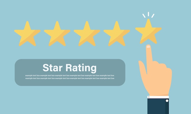 Five Shining Stars Showcased in Elegant Star Rating Display | Jiffy Designs