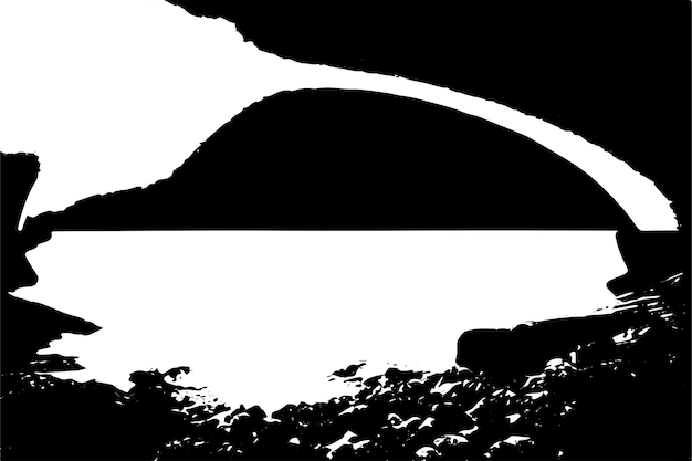 Dramatic Silhouette Landscape with Arching White Sky | Jiffy Designs