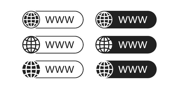 Simple and Iconic World Wide Web Browser Buttons | Jiffy Designs