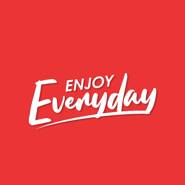Vibrant Red Background with Uplifting Everyday Motto | Jiffy Designs