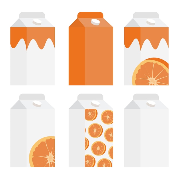 Vibrant Orange Juice Cartons with Citrus Slices | Jiffy Designs