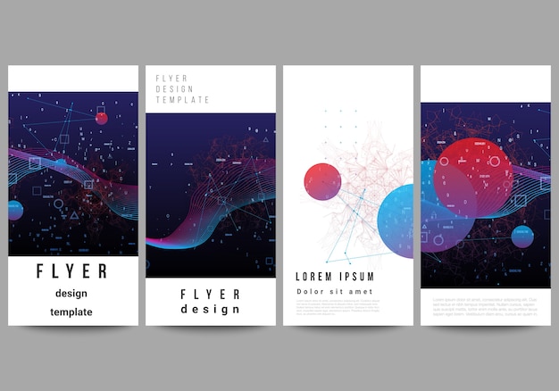 Vibrant Cosmic Flyer Design Template with Celestial Motifs | Jiffy Designs