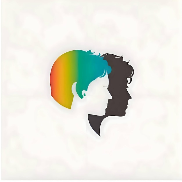 Vibrant Silhouette of a Colorful Character Portrait | Jiffy Designs