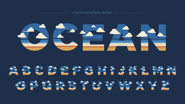 Captivating Ocean-Inspired Typography Design | Jiffy Designs