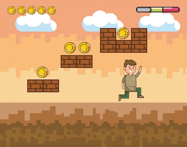 Adventurous Platformer: Coin-Collecting Challenges in the City Skyline ...