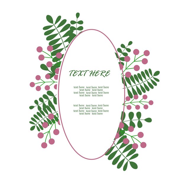 Vibrant Floral Frame with Oval Text Space | Jiffy Designs