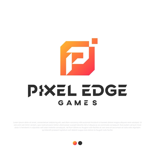 Vibrant Pixel-Art Game Studio Logo with Bold Geometric Design | Jiffy ...