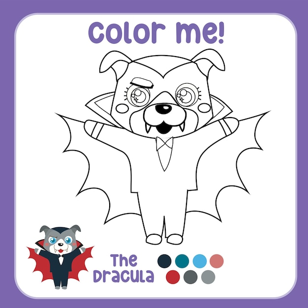Adorable Vampire Bat Coloring Page for All Ages | Jiffy Designs