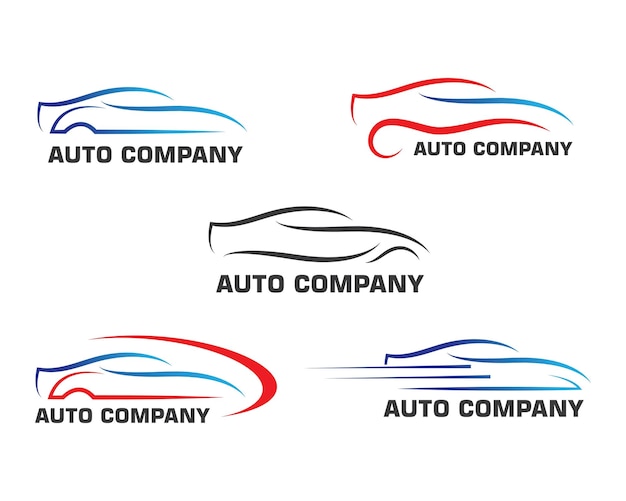 Versatile Auto Company Logos with Sleek Car Silhouettes | Jiffy Designs
