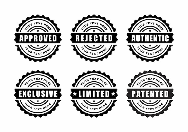 Diverse Collection of Versatile Stamp Designs for Branding and ...