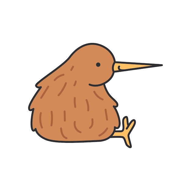 Charming Illustration of a Plump Brown Bird | Jiffy Designs
