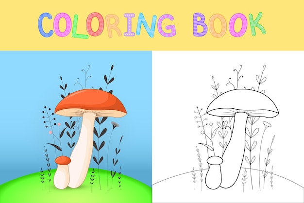 Whimsical Mushroom Coloring Page for Creative Expression | Jiffy Designs