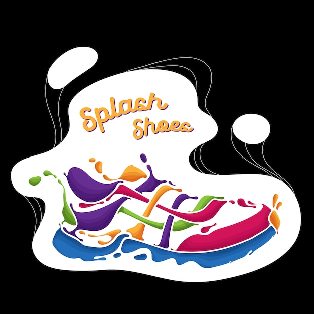 Vibrant Splash of Color in Playful Shoe Design | Jiffy Designs