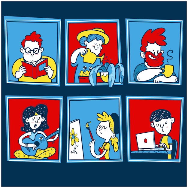 Vibrant Collection of Quirky Illustrated Characters | Jiffy Designs