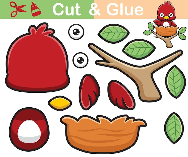 Vibrant Rooster-Themed Cut and Glue Craft Kit | Jiffy Designs