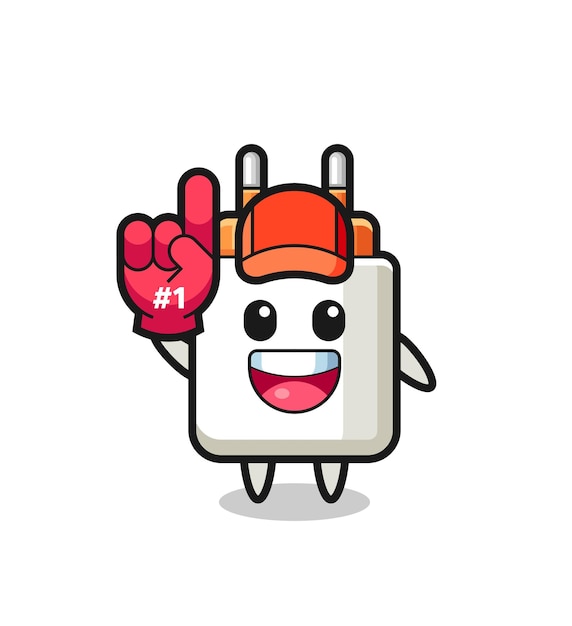Cheerful USB Drive Character Waving Foam Finger | Jiffy Designs