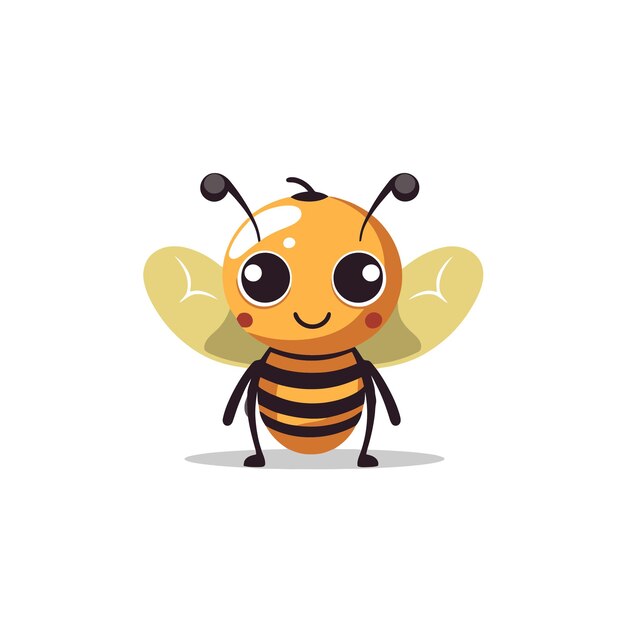 Adorable Buzzing Bee with Bright Yellow Wings | Jiffy Designs