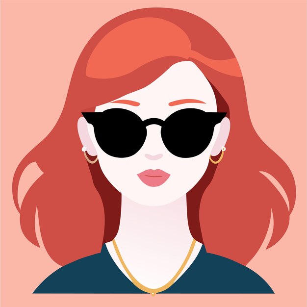 Stylish Woman in Sunglasses - Minimalist Portrait | Jiffy Designs
