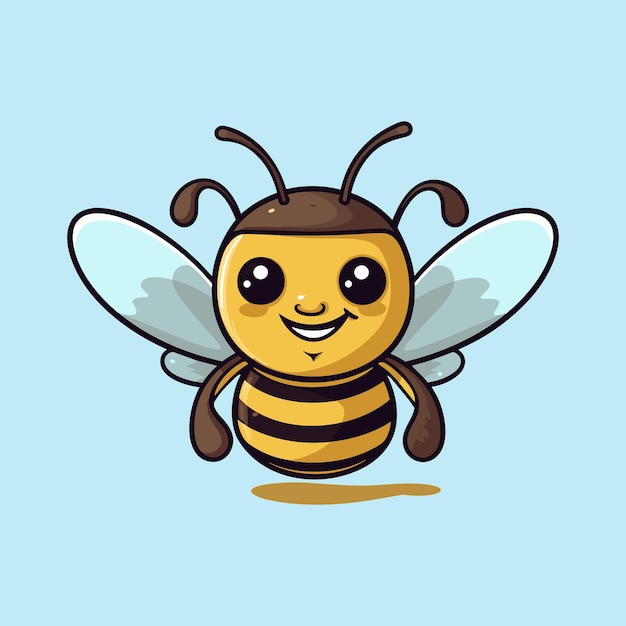 Cheerful Buzzing Bee with Adorable Smile and Big Eyes | Jiffy Designs
