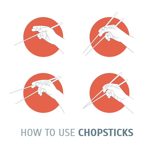 Illustrated Guide to Proper Chopstick Handling Techniques | Jiffy Designs