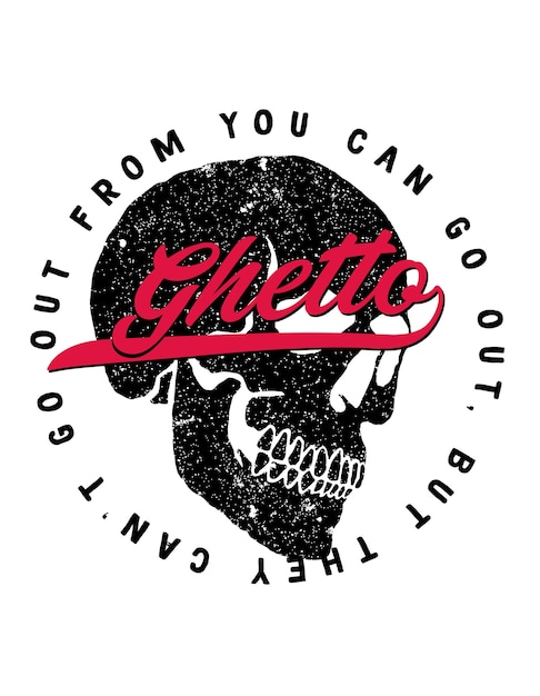 Gritty Skull Emblem with Inspiring Motivational Slogan | Jiffy Designs