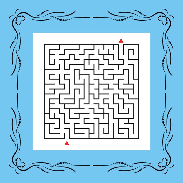 Intricate Maze Design with Decorative Borders | Jiffy Designs