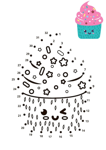 Delightful Dot-to-Dot Cupcake: A Sweet Surprise | Jiffy Designs