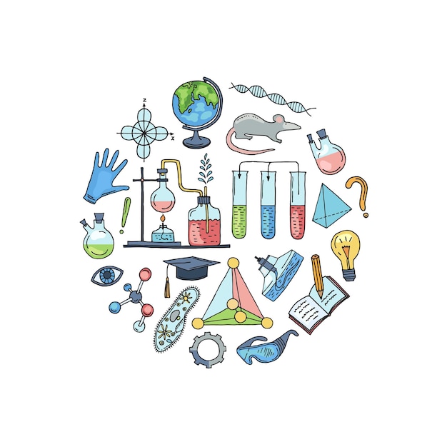 Vibrant Symbols of Scientific Discovery and Learning | Jiffy Designs