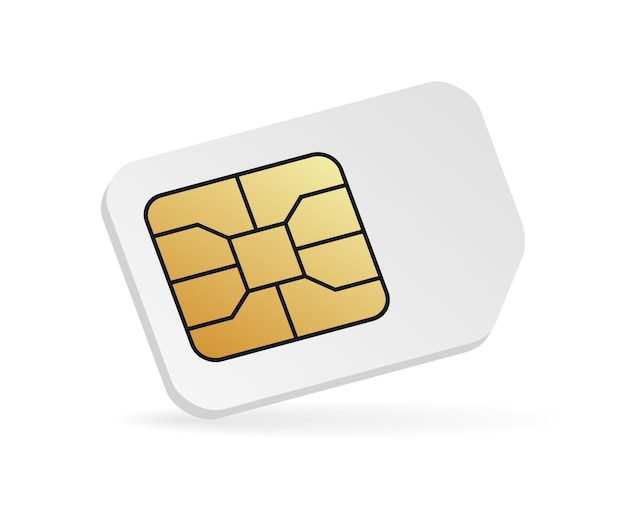 Minimalist Sim Card Design with Geometric Shapes | Jiffy Designs