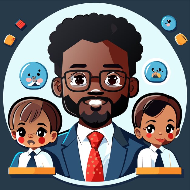 Charming Cartoon Portrait of Smiling Professional Man | Jiffy Designs