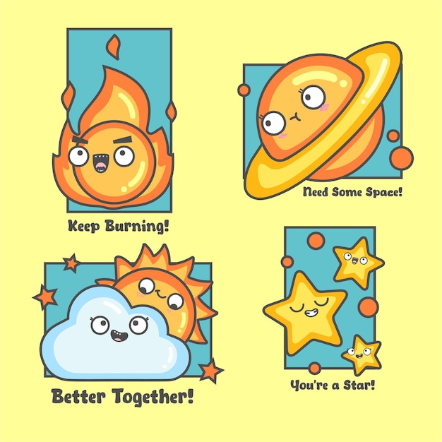 Cheerful Cartoon Characters Encouraging Positive Outlook | Jiffy Designs