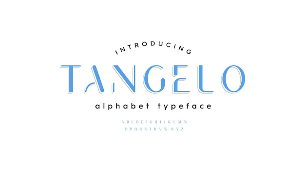 Elegant and Playful Tangelo Alphabet Typeface Design | Jiffy Designs
