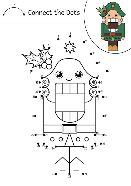 Whimsical Elf Dot-to-Dot Puzzle with Festive Accents | Jiffy Designs