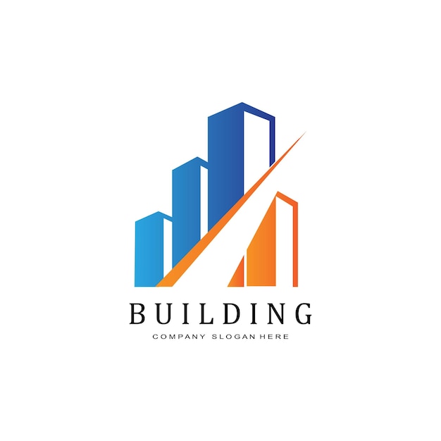 Soaring Skyline: A Dynamic Building Logo | Jiffy Designs